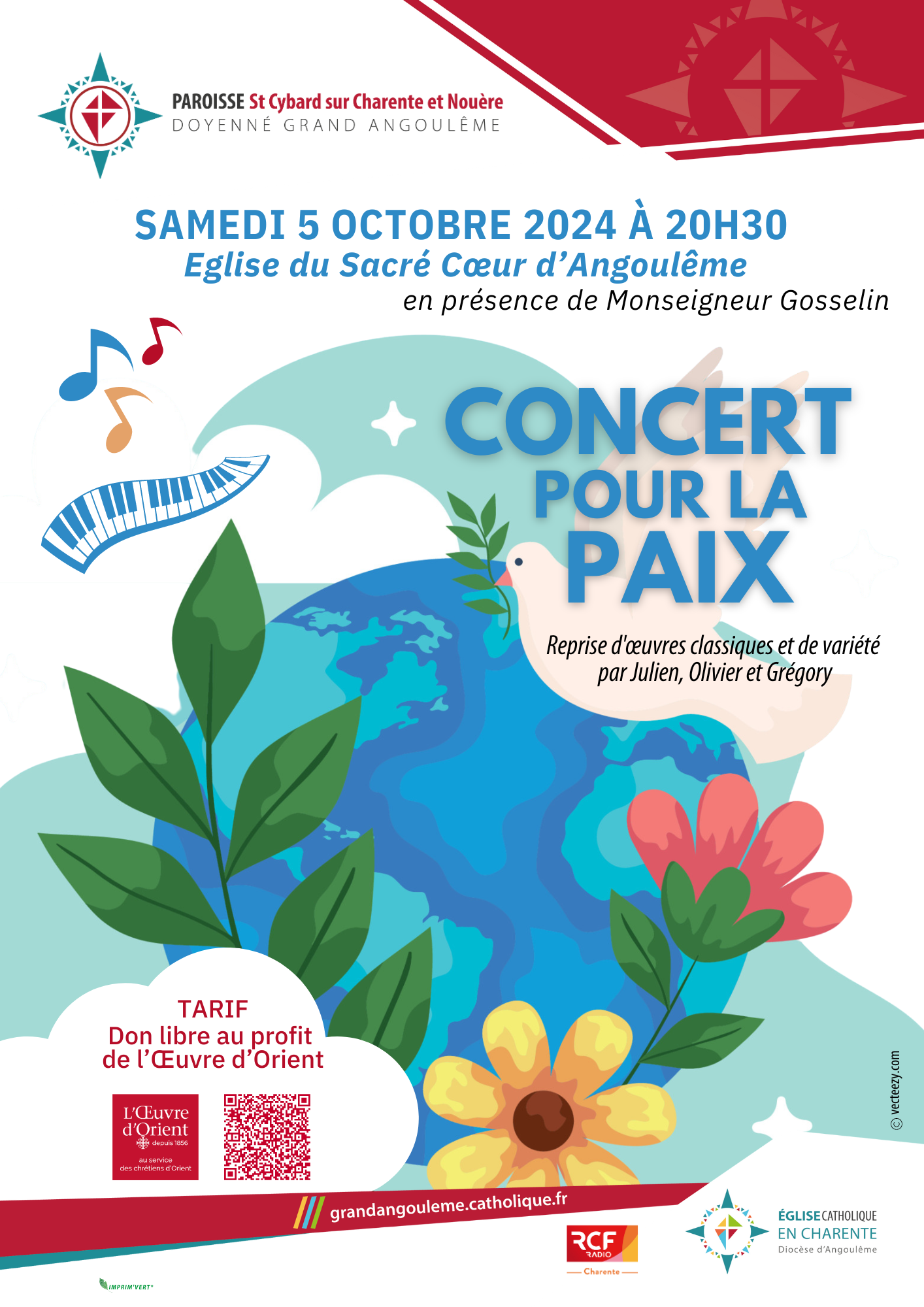 Concert pour la Paix à l'église du Sacré Coeur d'Angoulême - Doyenné ...