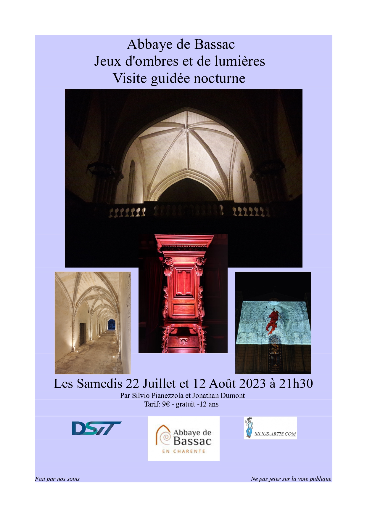 Les visites nocturnes de retour cet été à Bassac ! - Doyenné Ouest Charente