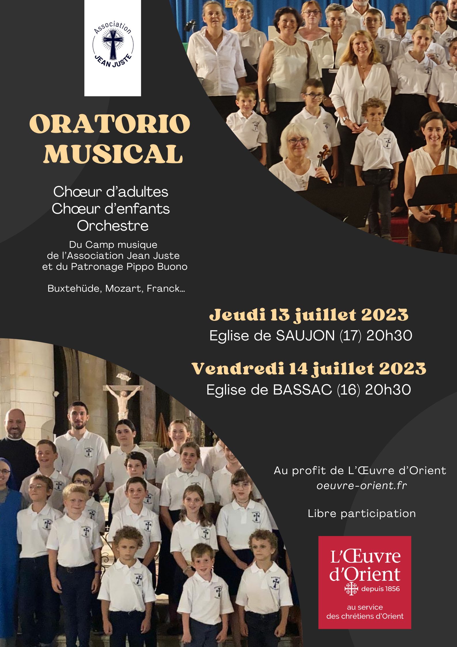 Oratorio Musical à Saujon - Diocèse d'Angoulême