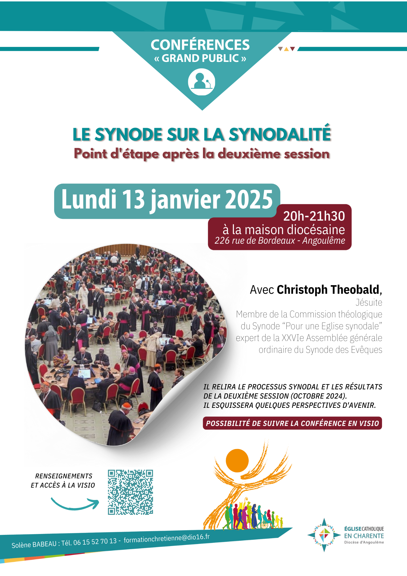 Vidéo de la conférence sur Le synode - Diocèse d'Angoulême